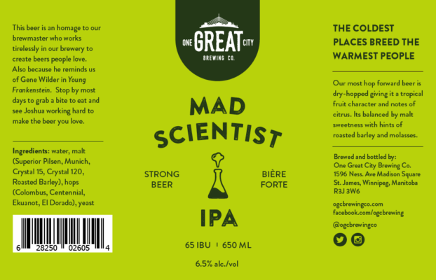 Mad Scientist Label – One Great City Co.